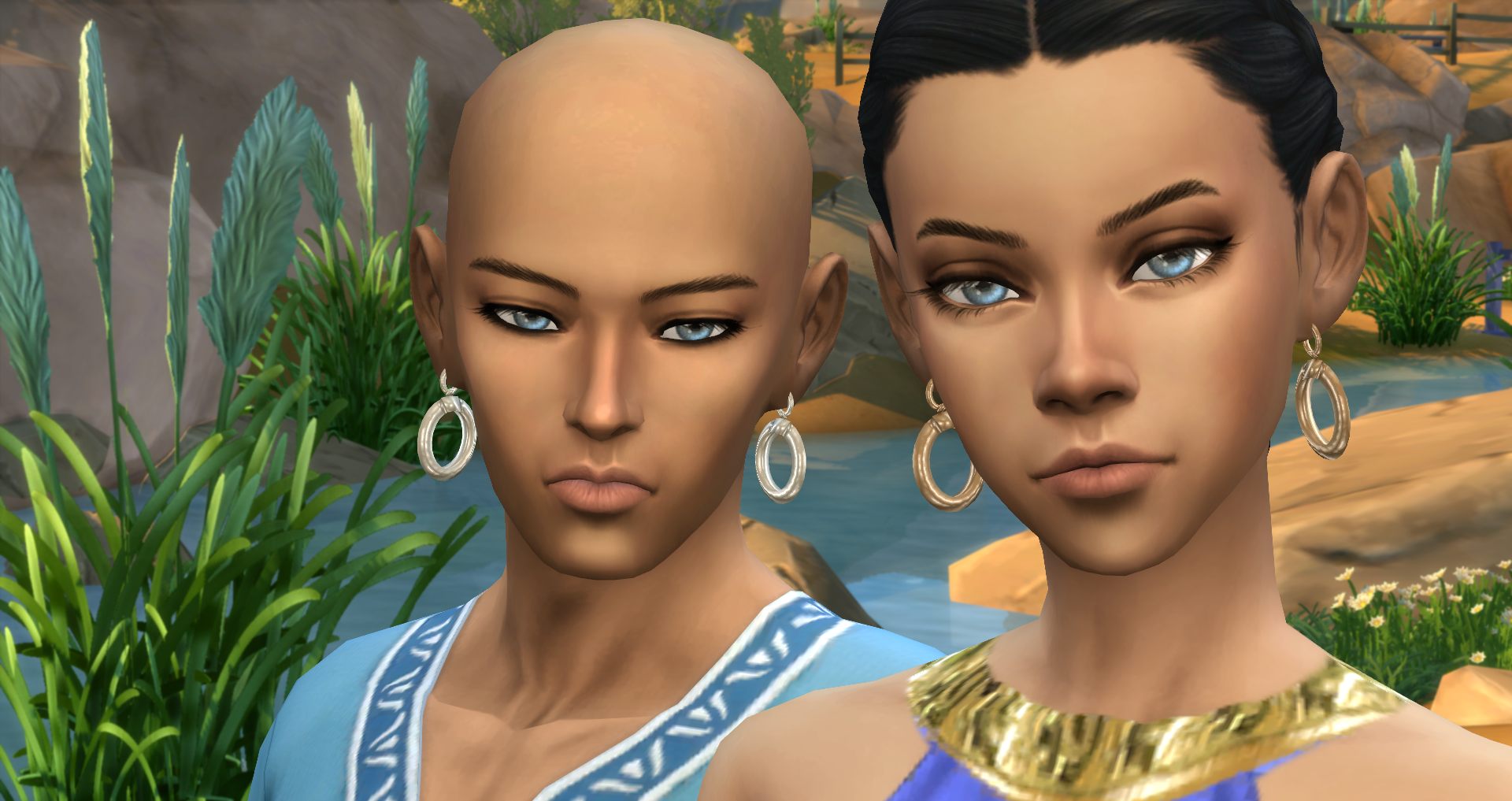 Mod The Sims - Shadi's Donut Earrings from YuGiOh