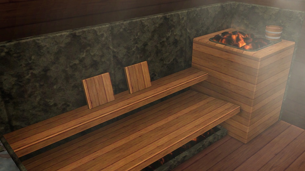 Mod The Sims - Sky Sauna Community Lot (base game)