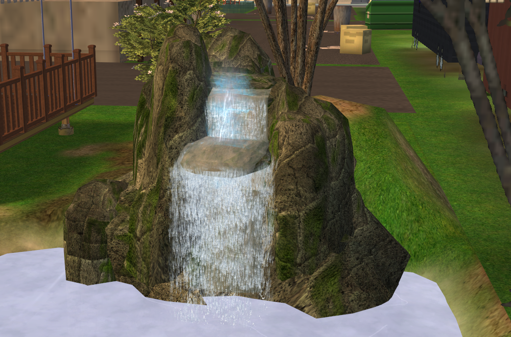 Mod The Sims - Invisible recolors for macarossi's "Pond in July" waterfalls
