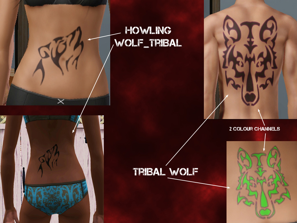 wolf pack running tattoo
