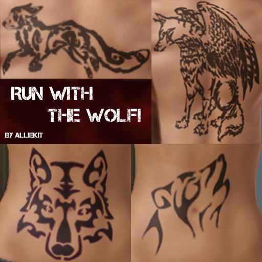 wolf pack running tattoo