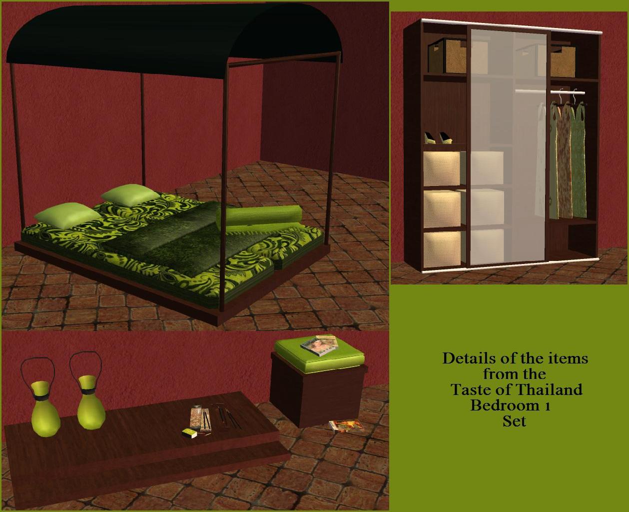 Mod The Sims - Taste of Thailand Bedroom 1