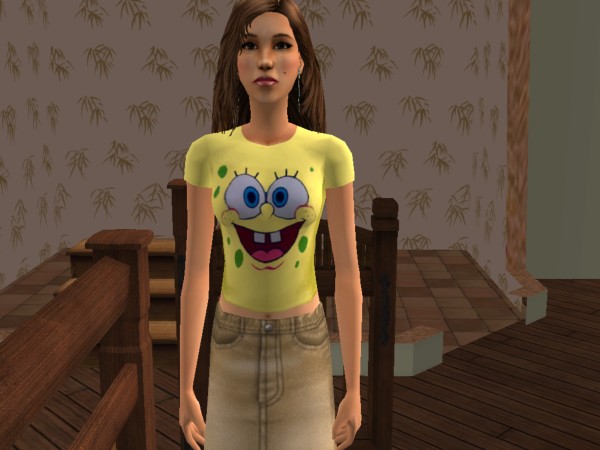 Mod The Sims - spongebob t-shirt