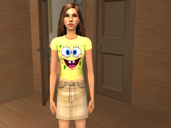 Mod The Sims - spongebob t-shirt