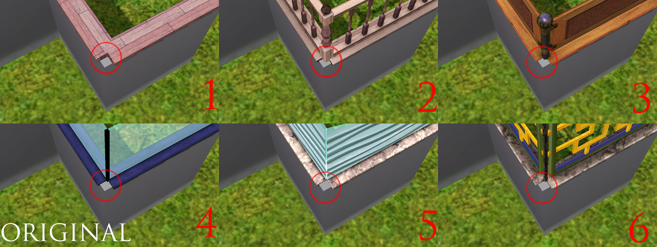 Mod The Sims - Base Game Half Walls FIXED!!!!
