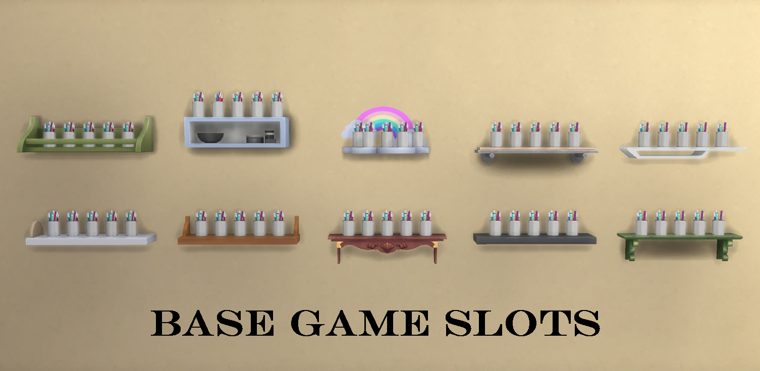 Mod The Sims - *SNOWY ESCAPE UPDATE* MORE SLOTS!!! for all EA Shelves