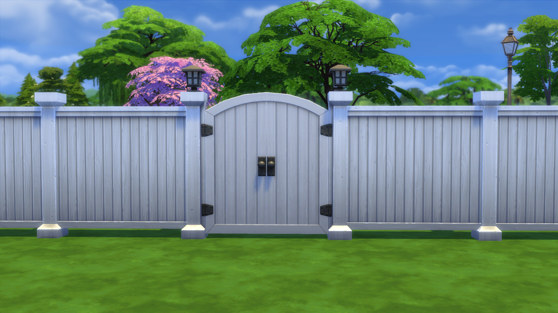 Mod The Sims - White Recolors on 6 Base Game GATES!