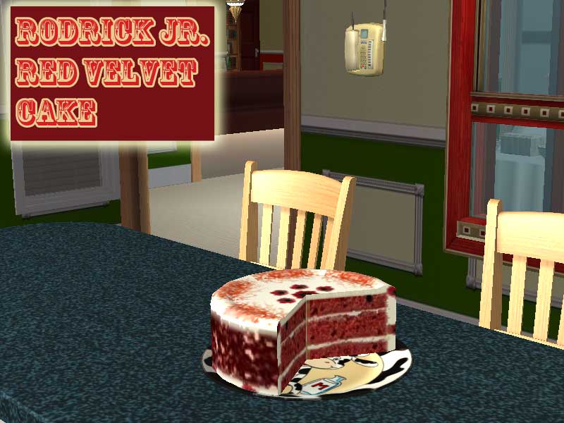Mod The Sims - The Rodrick Jr. Red Velvet Cake