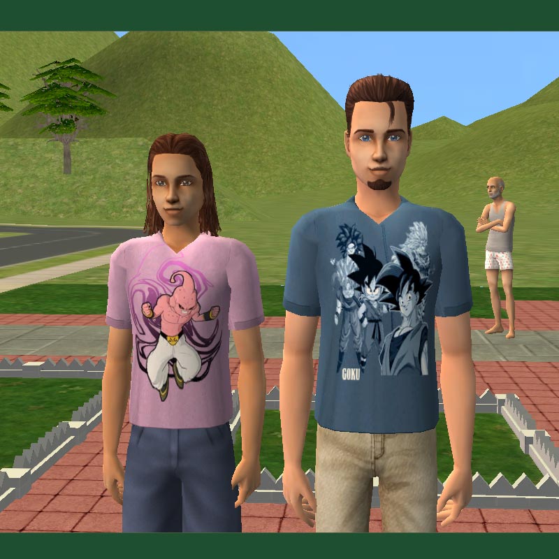 Mod The Sims - Dragonball Z T-Shirts for male ages Child,Teen,and Adult