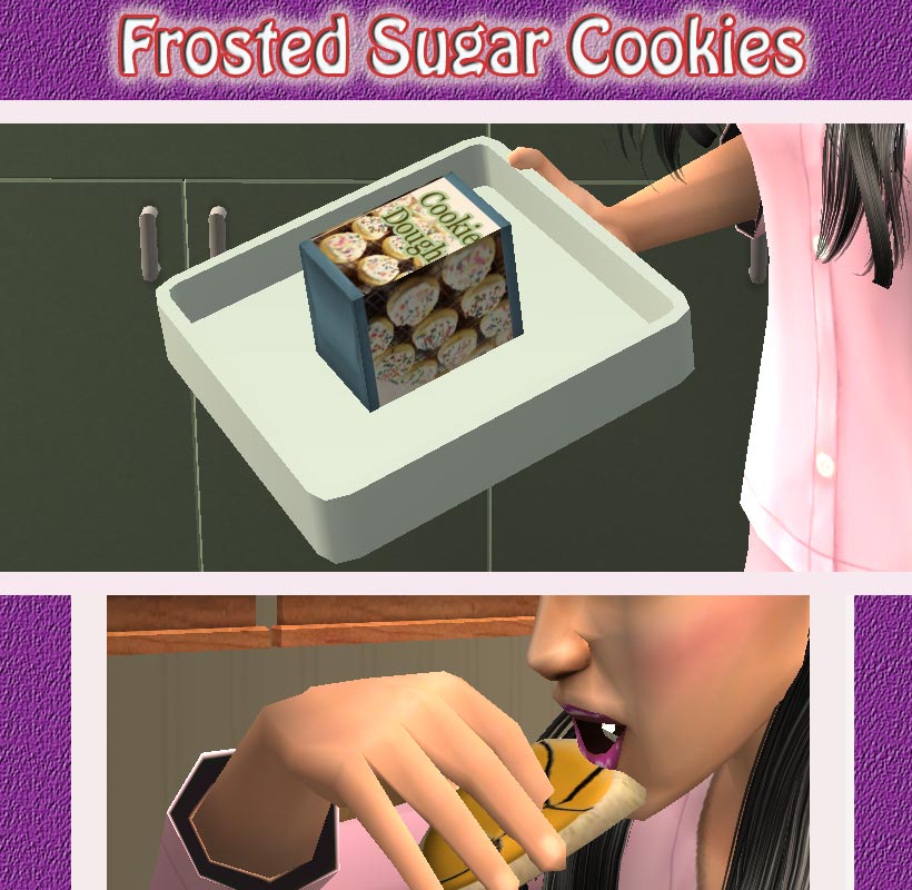 Mod The Sims - 4 Frosted Sugar Cookie Choices (Base Game Compatible)