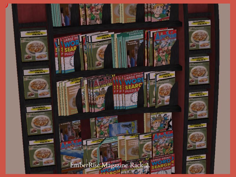 Mod The Sims - EmberRise Magazine Racks ( 2 Recolors for Deluxe ...