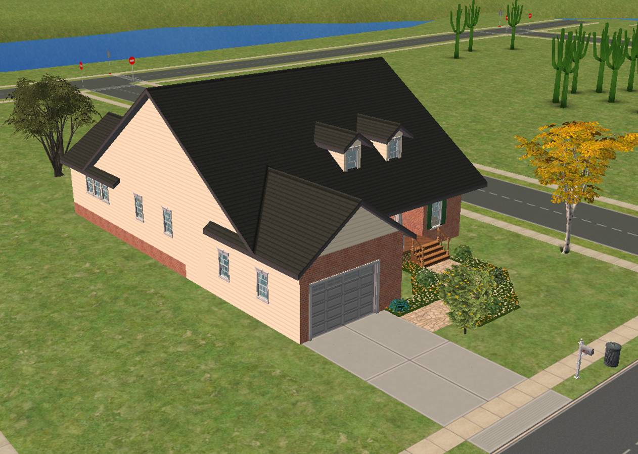 Mod The Sims - Ranch Home with Farmhouse Flair - Requested