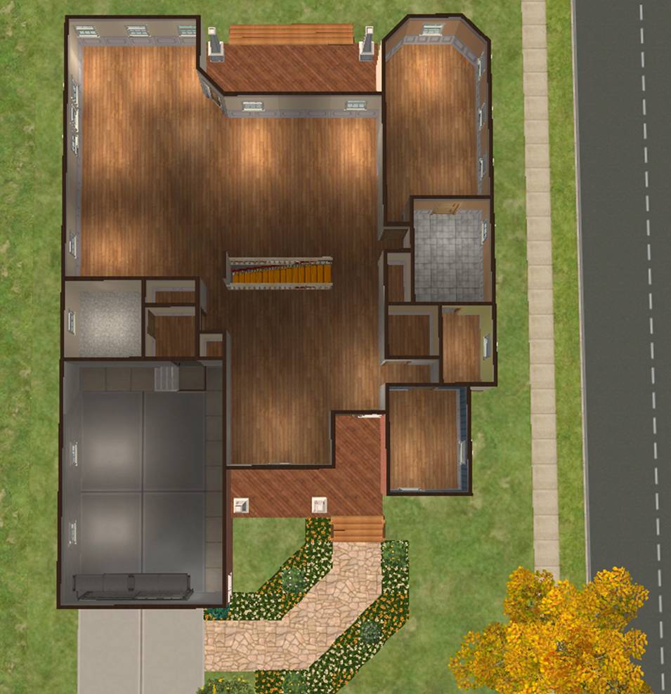 Mod The Sims - Ranch Home with Farmhouse Flair - Requested