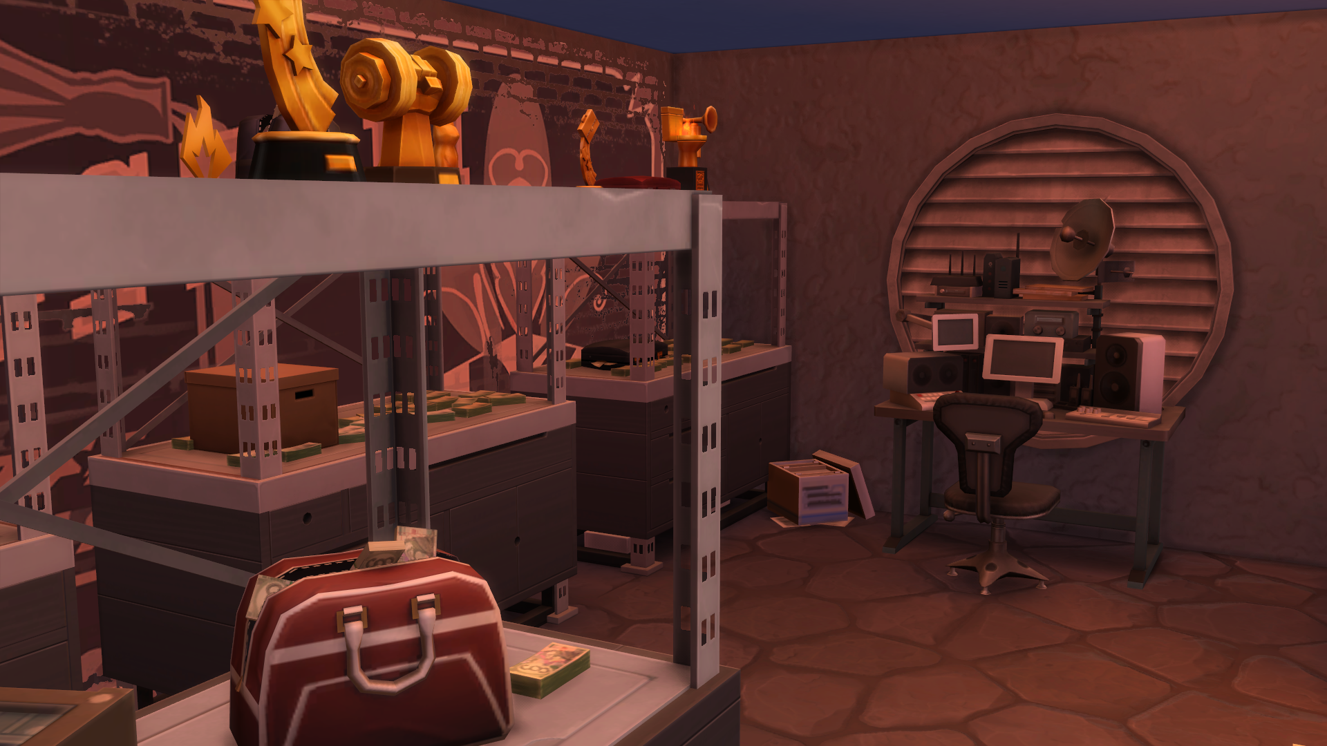 Mod The Sims - "Ms. Proper" coin laundry (No CC)