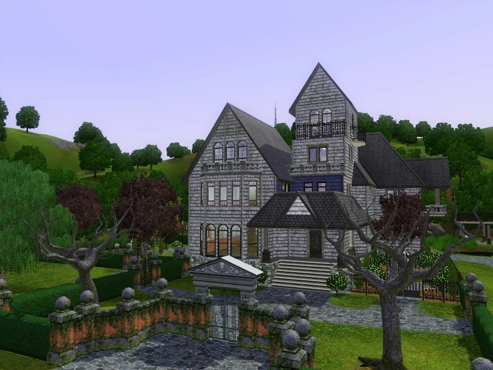 Mod The Sims - Goth Manor from The Sims 3