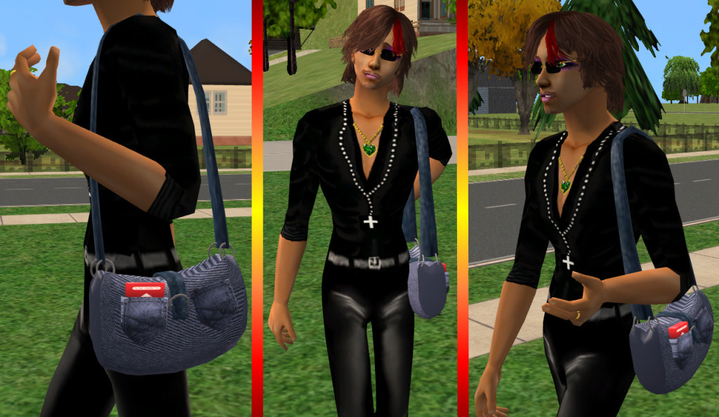 Mod The Sims - Even Guys need something to carry their Stuff in