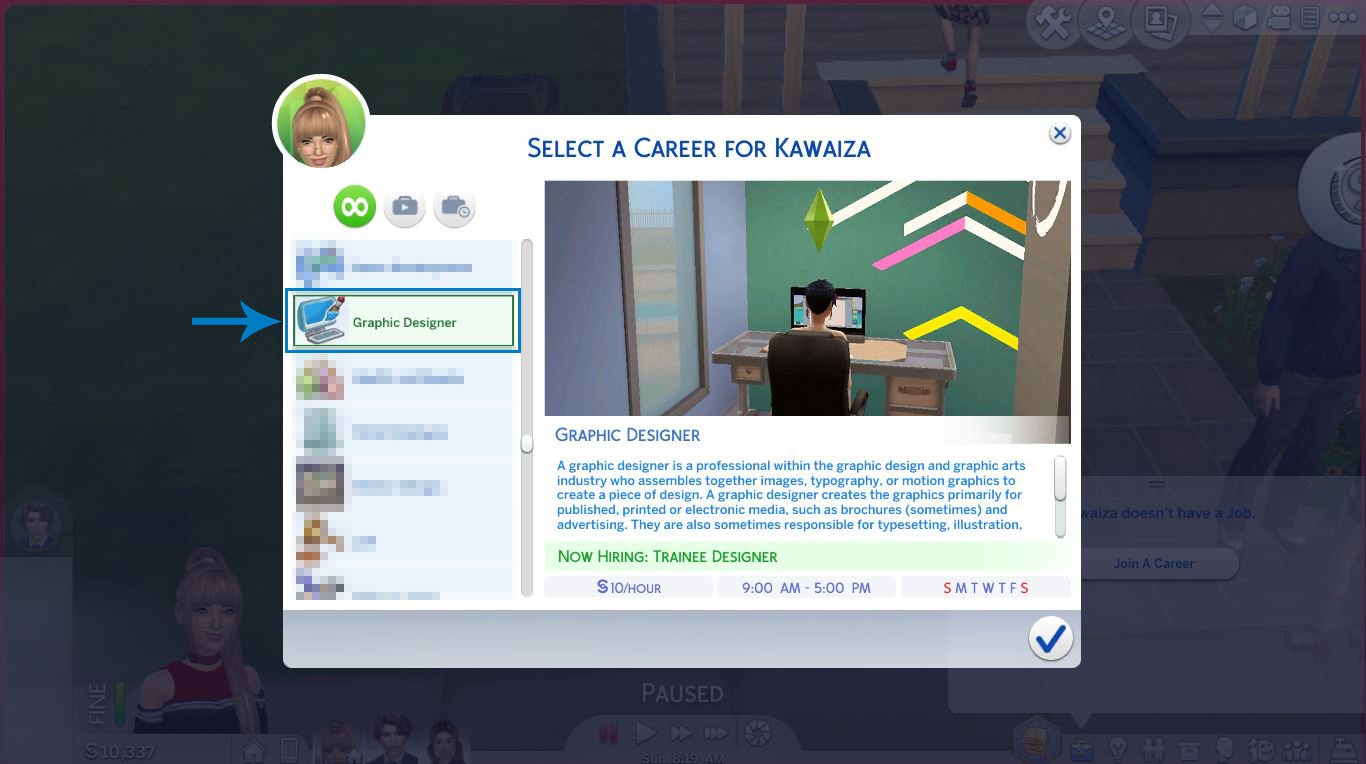 Mod The Sims - Graphic Designer Career (11 Level)