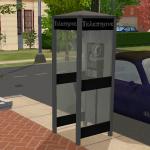 Mod The Sims - Fully functional phone booth for community lots