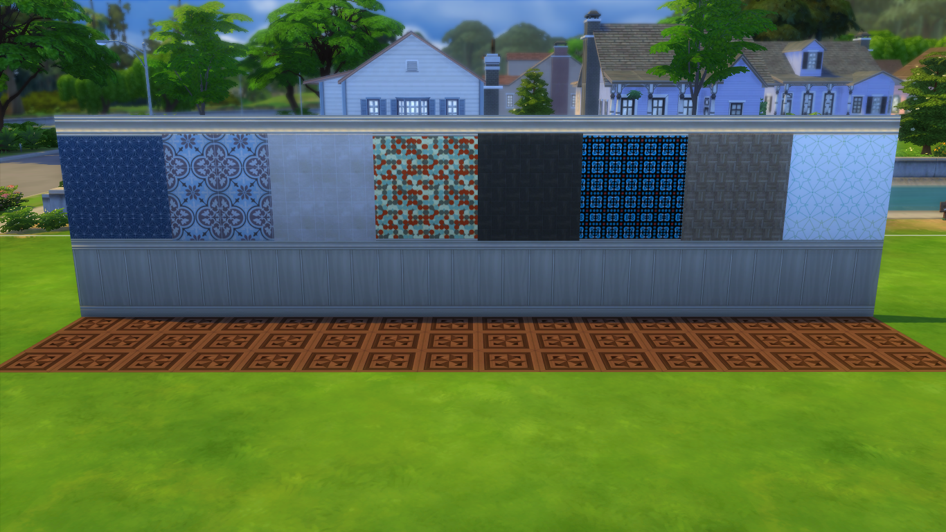 Mod The Sims - Patterns in wood - Wallpaper pack