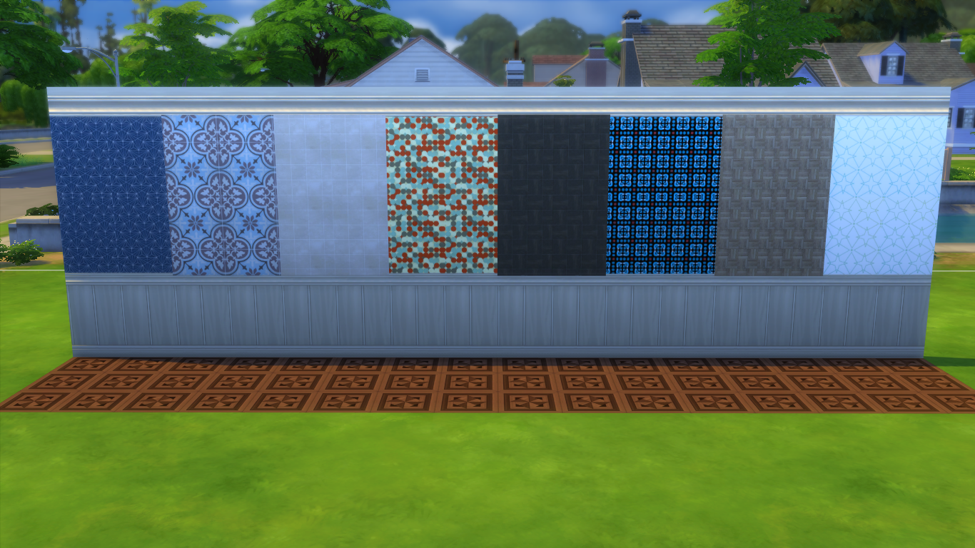 Mod The Sims - Patterns in wood - Wallpaper pack