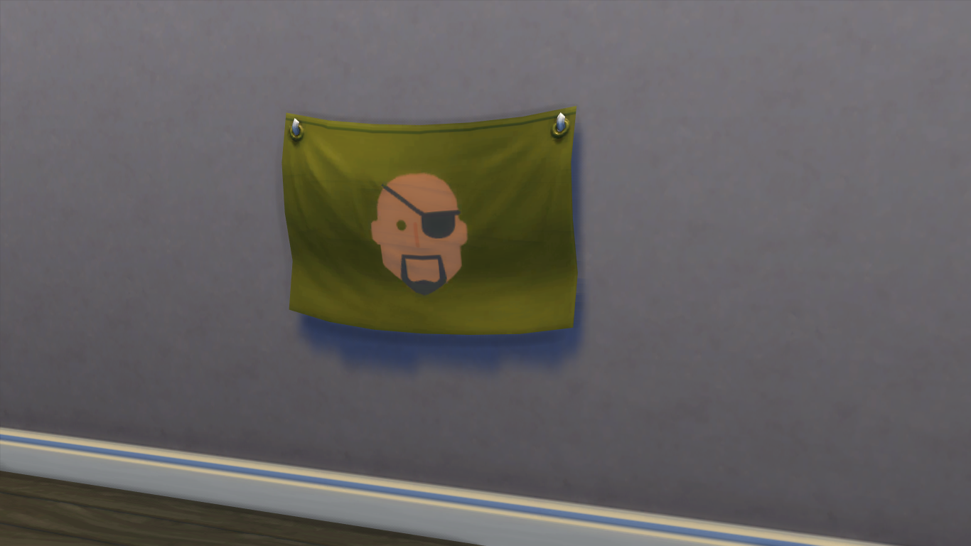 Mod The Sims - Super heroes Flags!