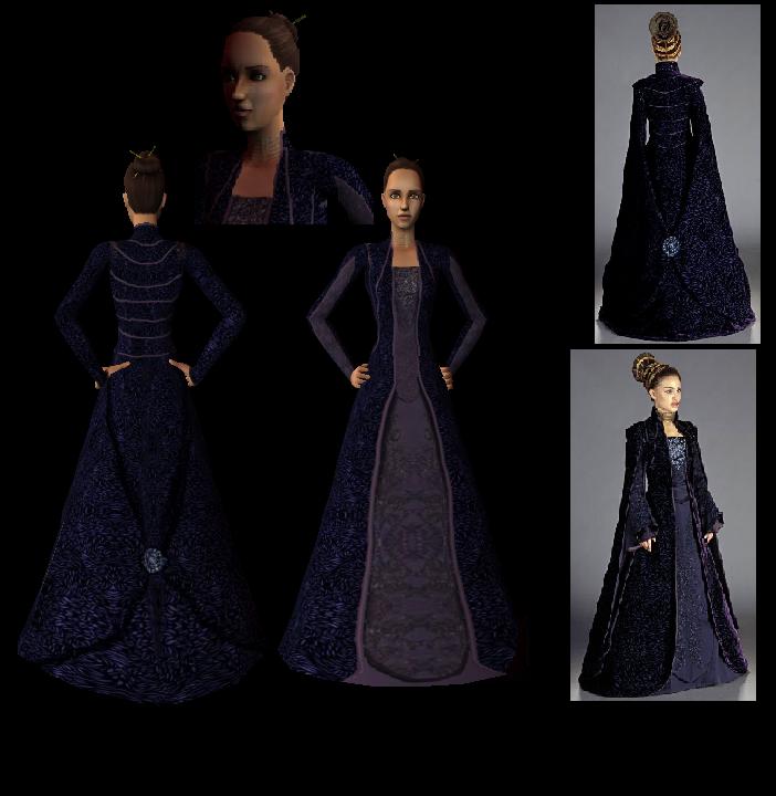 Mod The Sims - Padme Amidala's Senate Gown Episode II