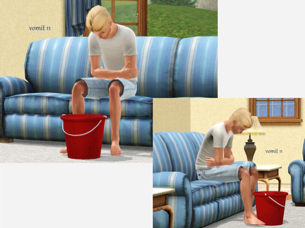 Mod The Sims - Getting Sick -Vomiting Poses
