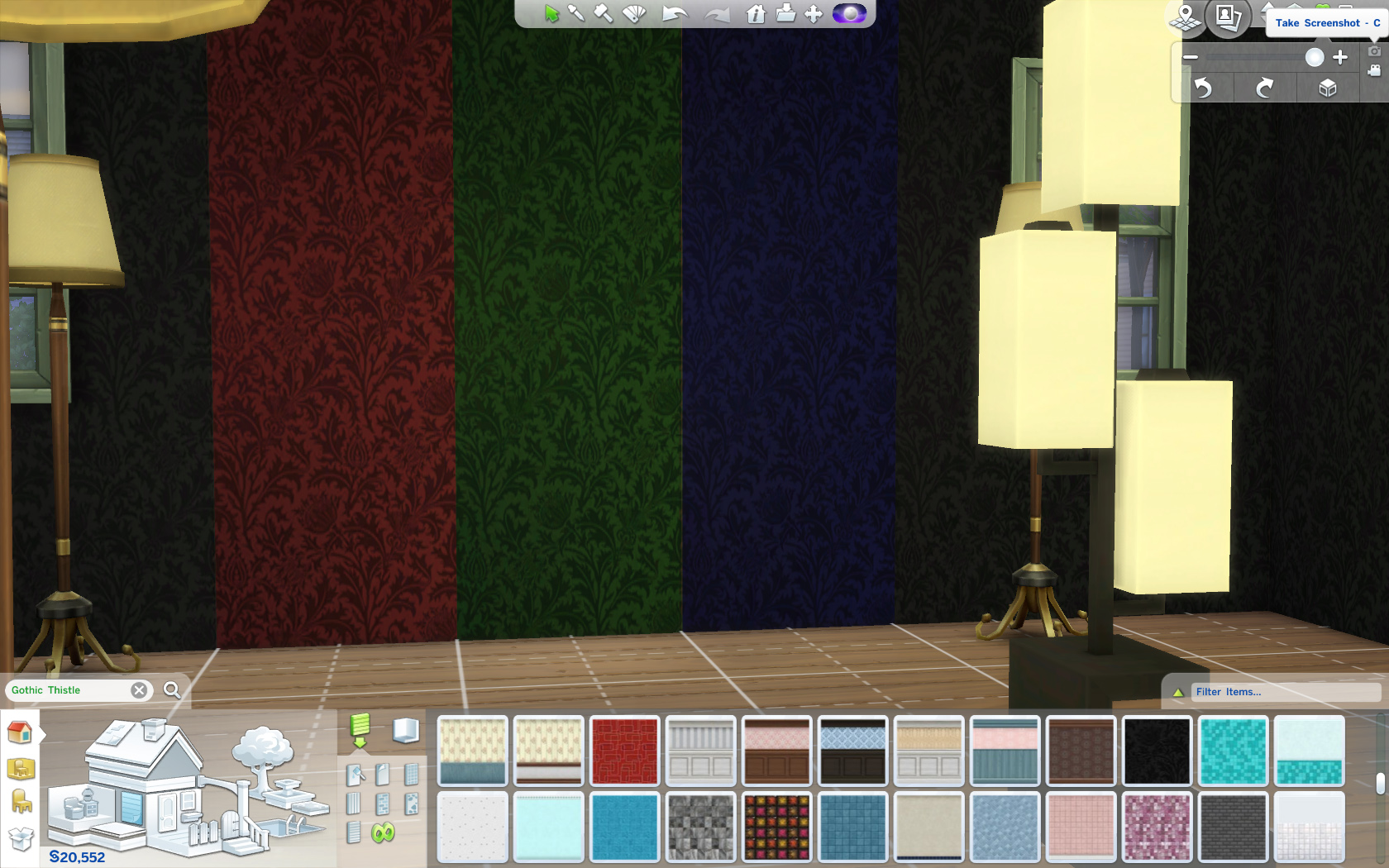 Mod The Sims - Gothic Thistle Wallpaper