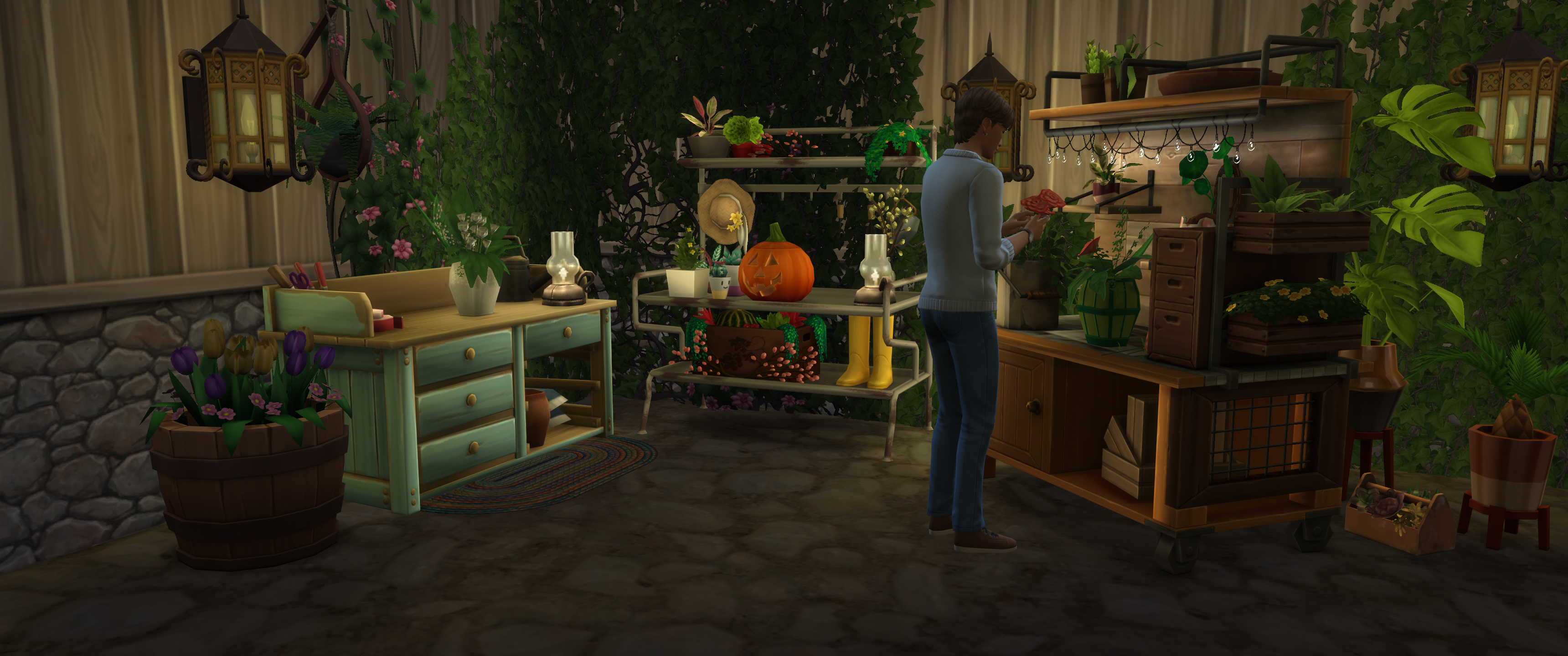 Mod The Sims - Pumpkin Carving & Flower Arranging Merged