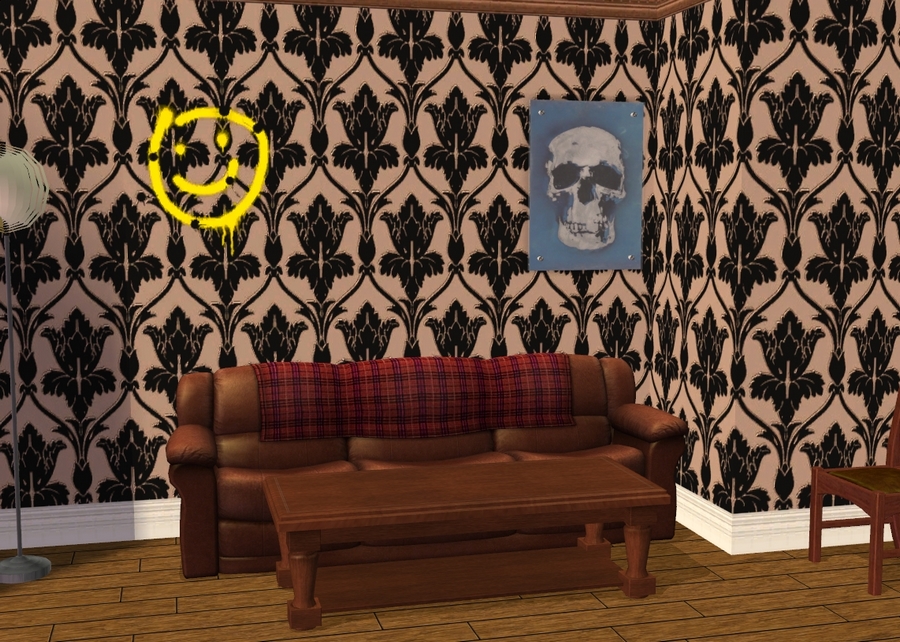 Mod The Sims - BBC SHERLOCK: Skull Paintings Set