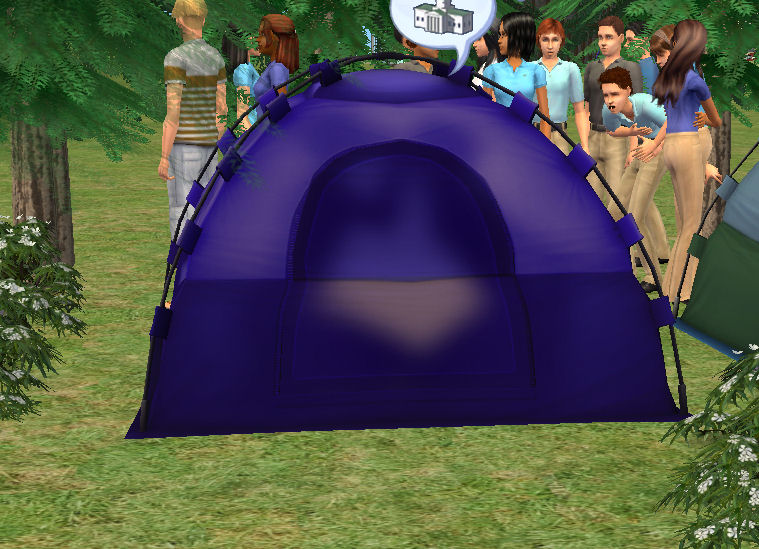 Mod The Sims - Brand New Tent Colour: Blue