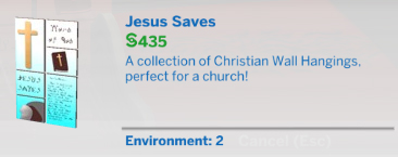 Mod The Sims - 12 Christian Wall Decoration Designs (Jesus Christ and ...