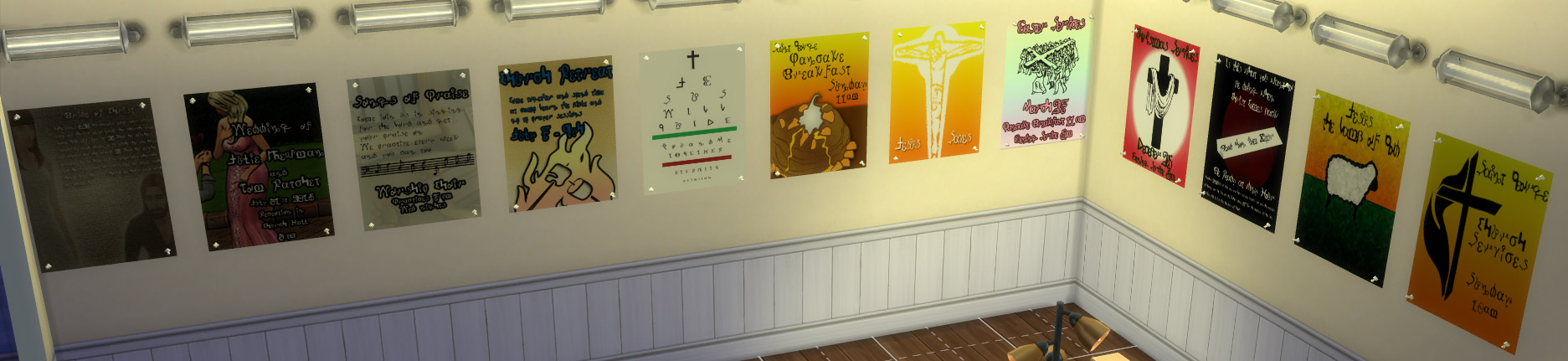 Mod The Sims - 12 Christian Wall Decoration Designs 2 (Jesus Christ ...