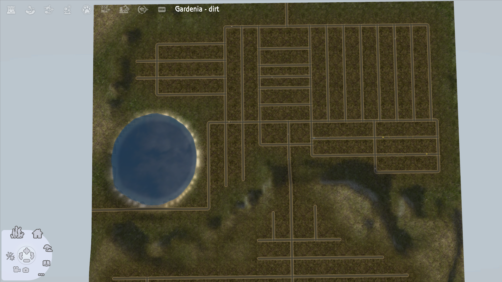 Mod The Sims - Gardenia Park - Empty Terrain Map