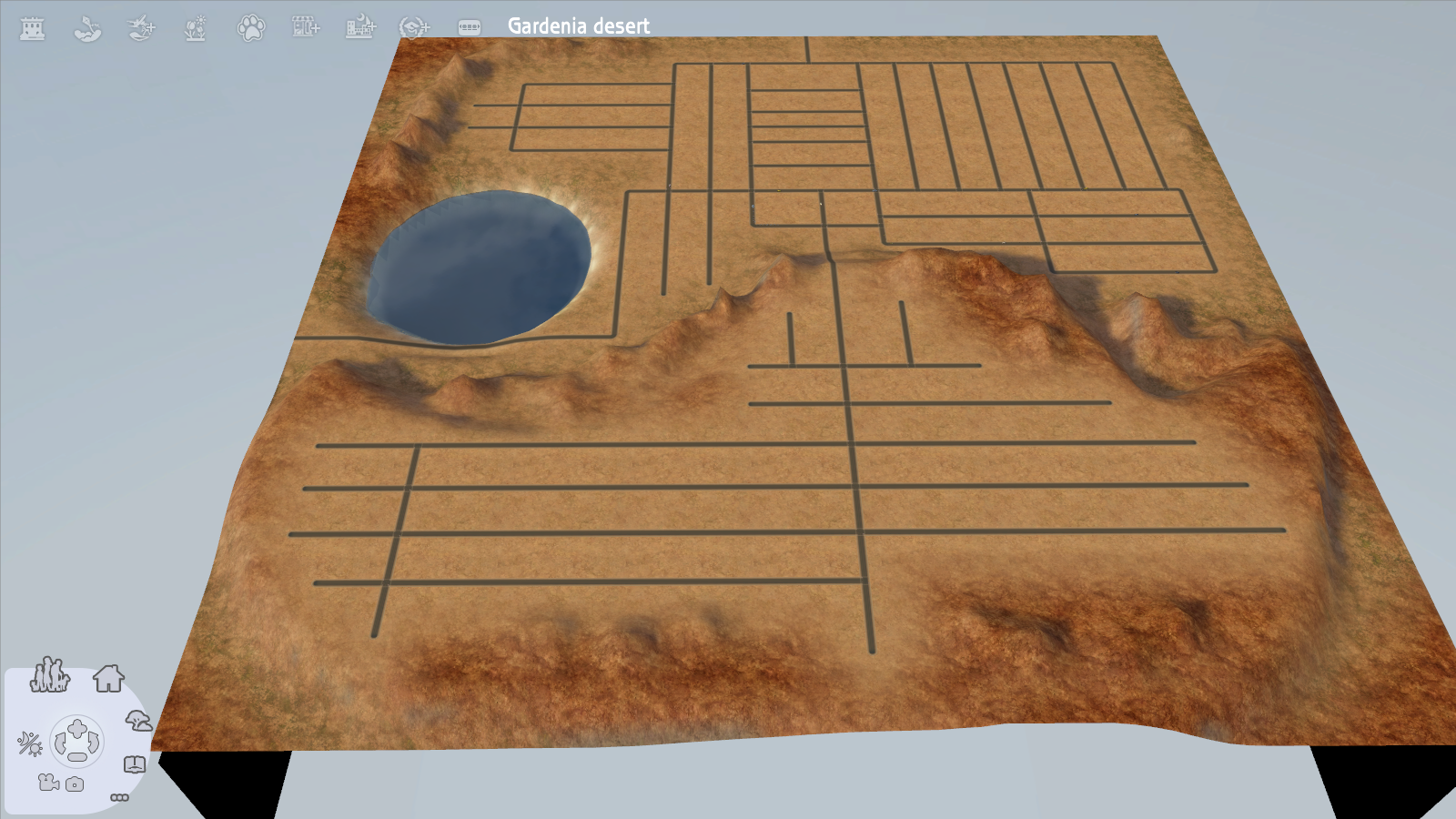 Mod The Sims - Gardenia Park - Empty Terrain Map