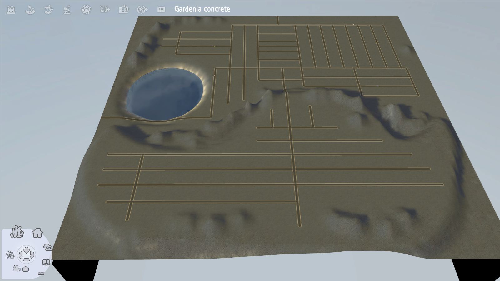 Mod The Sims - Gardenia Park - Empty Terrain Map