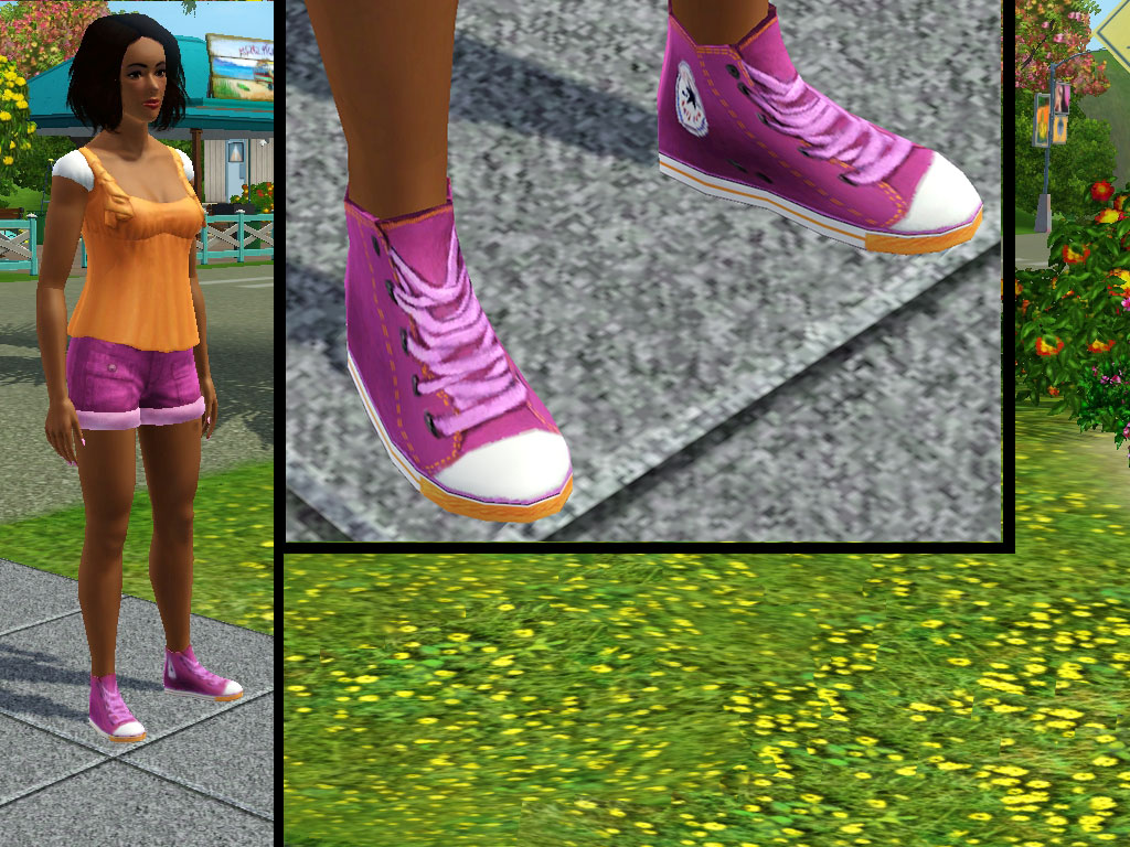 Mod The Sims - Female High Top Converse