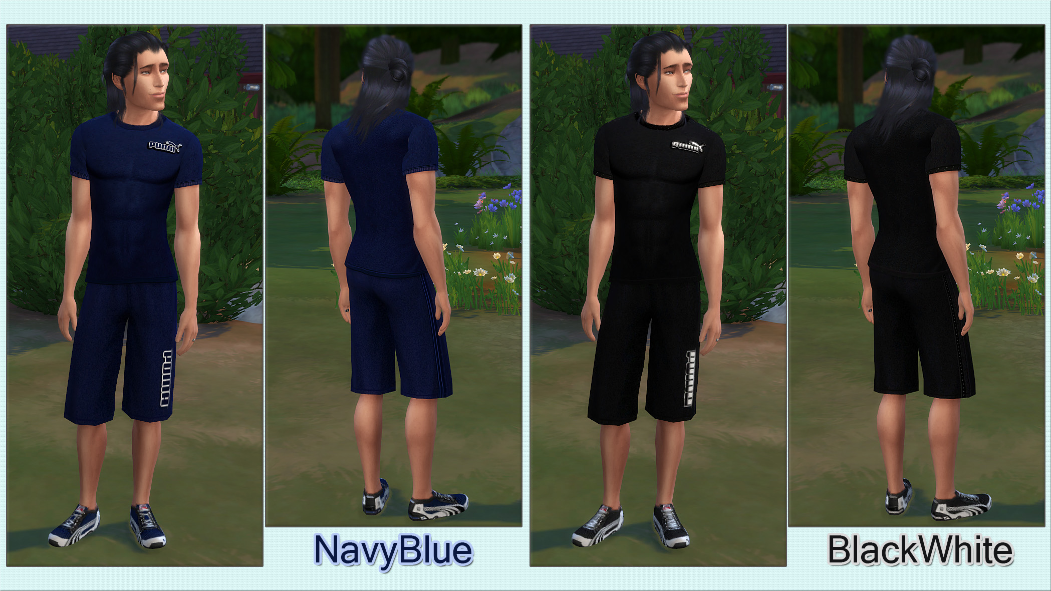 Mod The Sims - Puma Pack Athletic Set