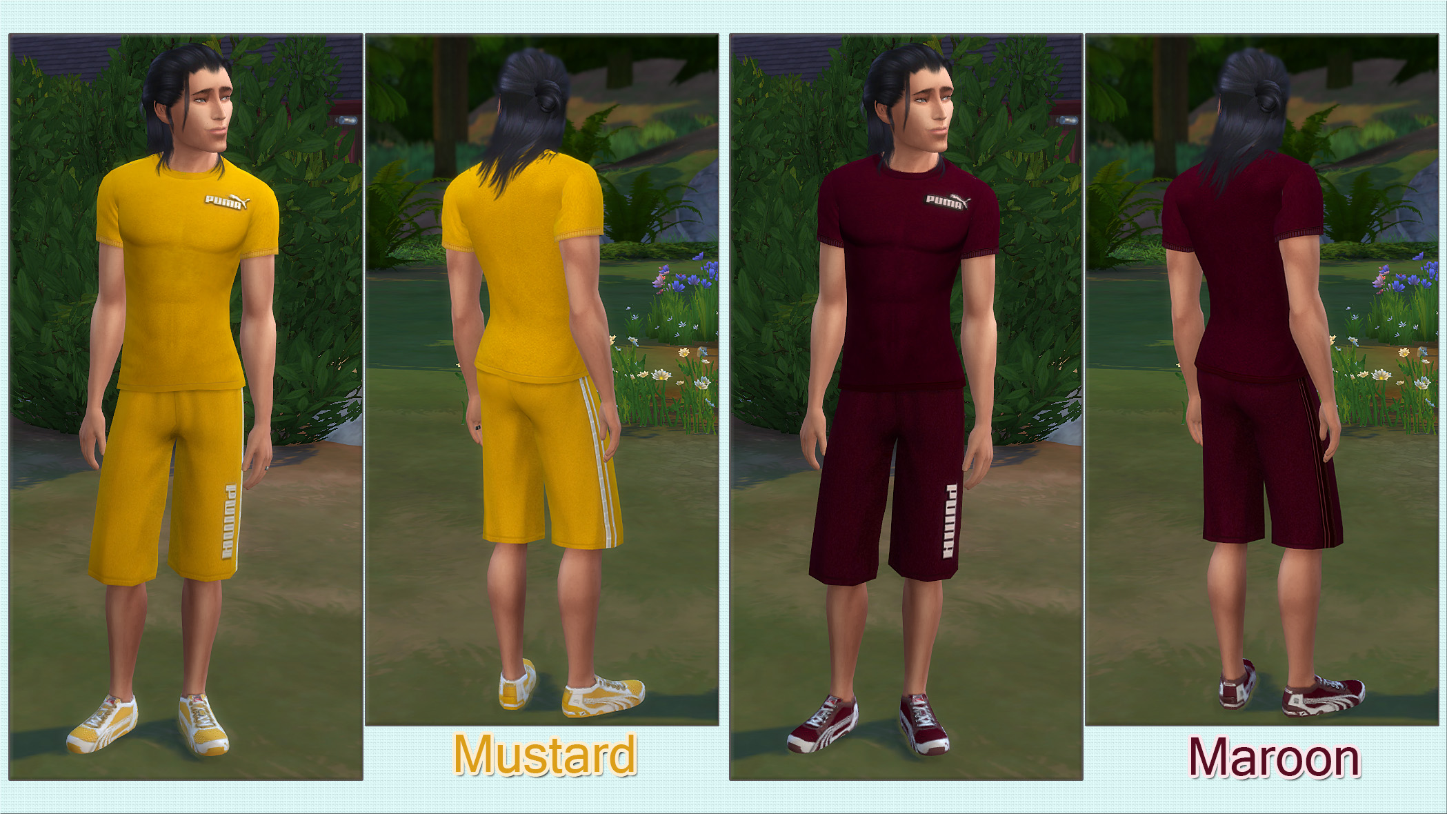 Mod The Sims - Puma Pack Athletic Set
