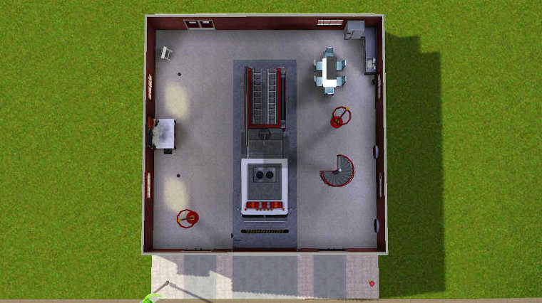 Mod The Sims - Modestly Small Fire Station (2×2 lot)