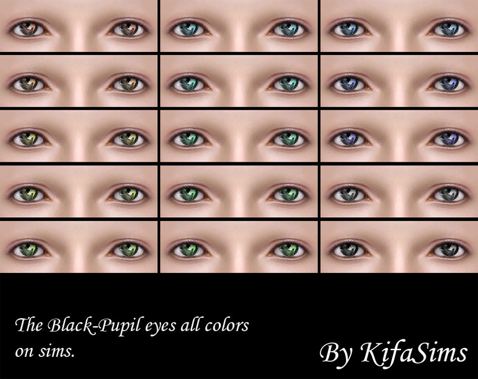 Mod The Sims - " Black-Pupil Eyes