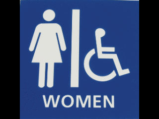 Animated Restroom Sign