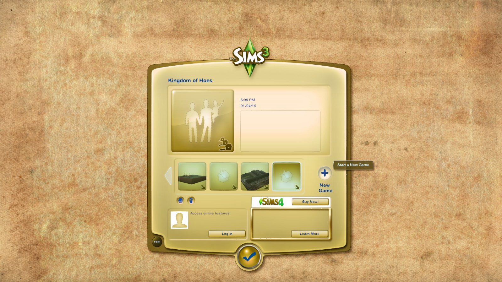 Mod The Sims - Golden UI - recolor