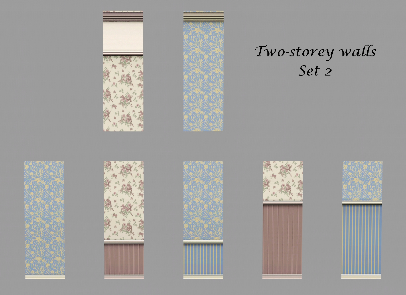 Mod The Sims - EA-Match Two-Storey Walls