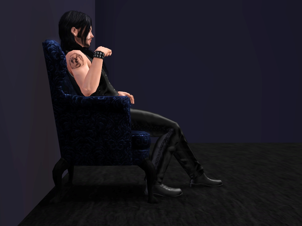 sitting on throne pose