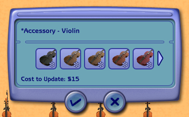 Mod The Sims - Simavarious VII Concert Violin Recolours