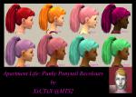 Mod The Sims - Apartment Life: Punky Ponytails Recolours