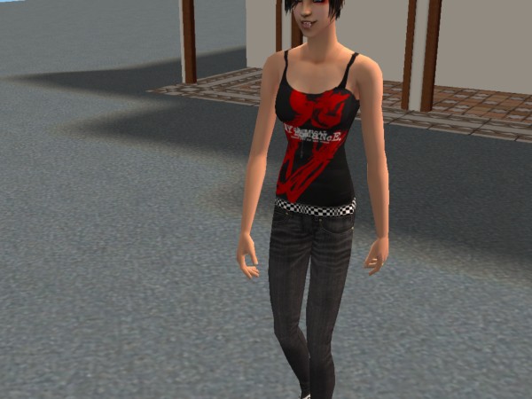 Mod The Sims - Tight MCR outfit for adult male and female