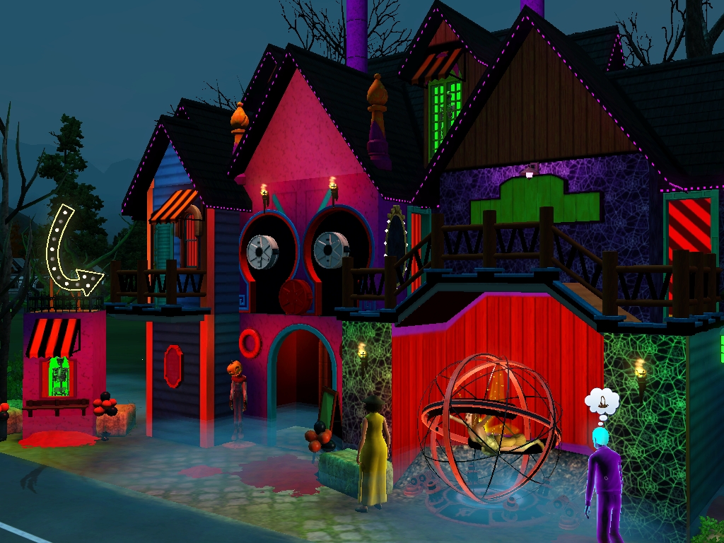 Mod The Sims - Freaky Funhouse (No CC)