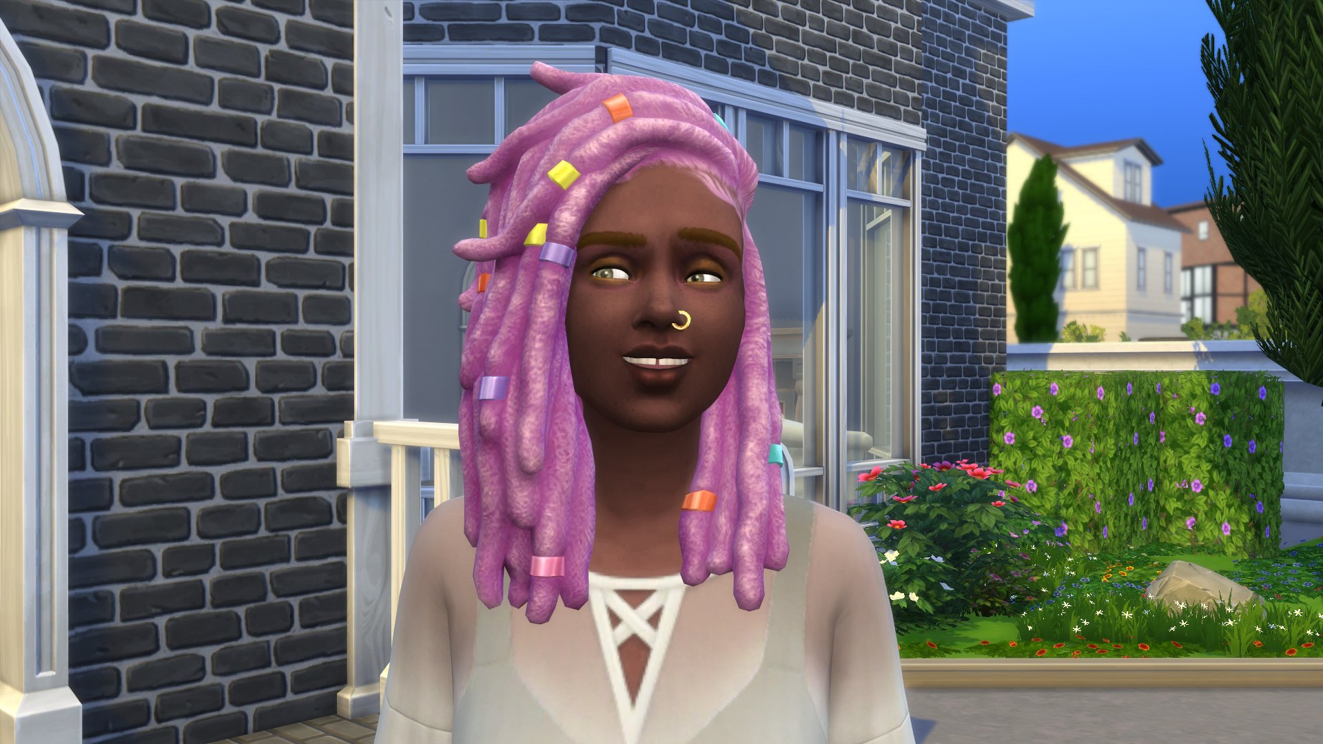 Mod The Sims - Locs With Colorful Pearls